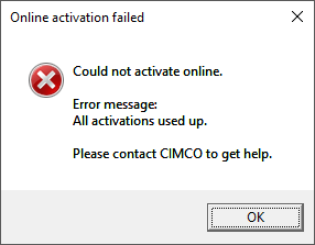 CIMCO Software Activation